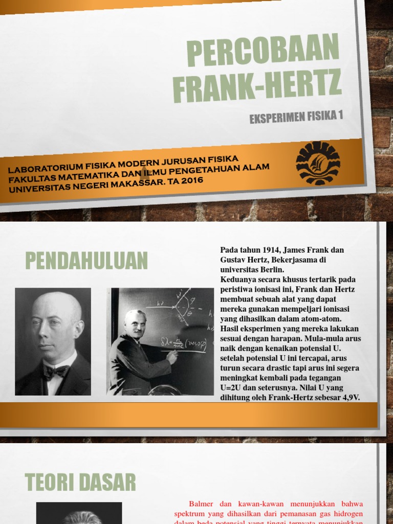 Frank Hertz | PDF