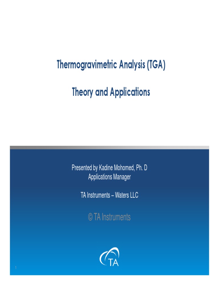 CA-2016-TGA | Thermogravimetric Analysis | Calibration