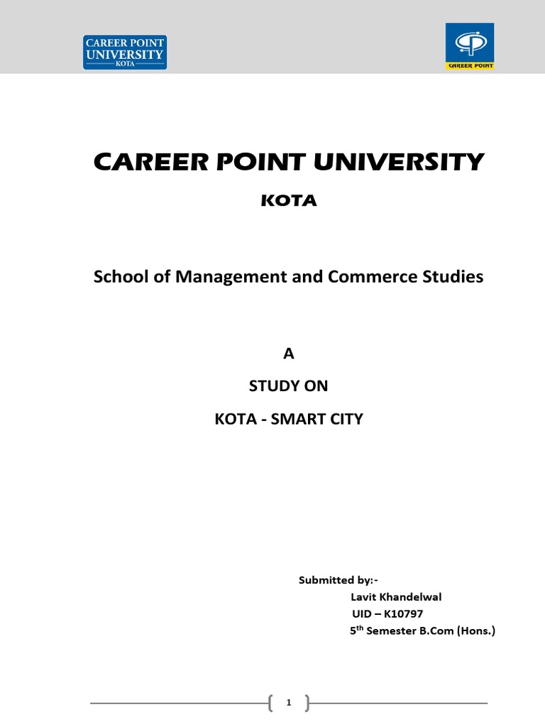 Kota SMART City Plan PDF | PDF | Wind Power | Transport