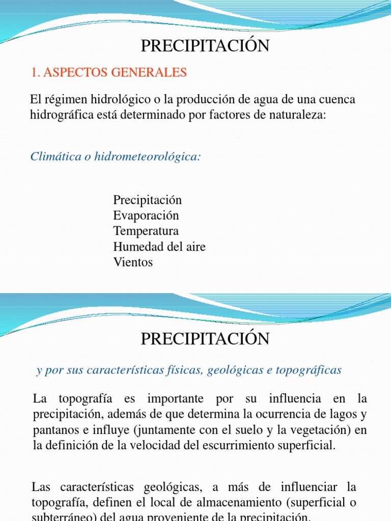 Definición y Tipos de Precipitación | PDF | Precipitación | Nube
