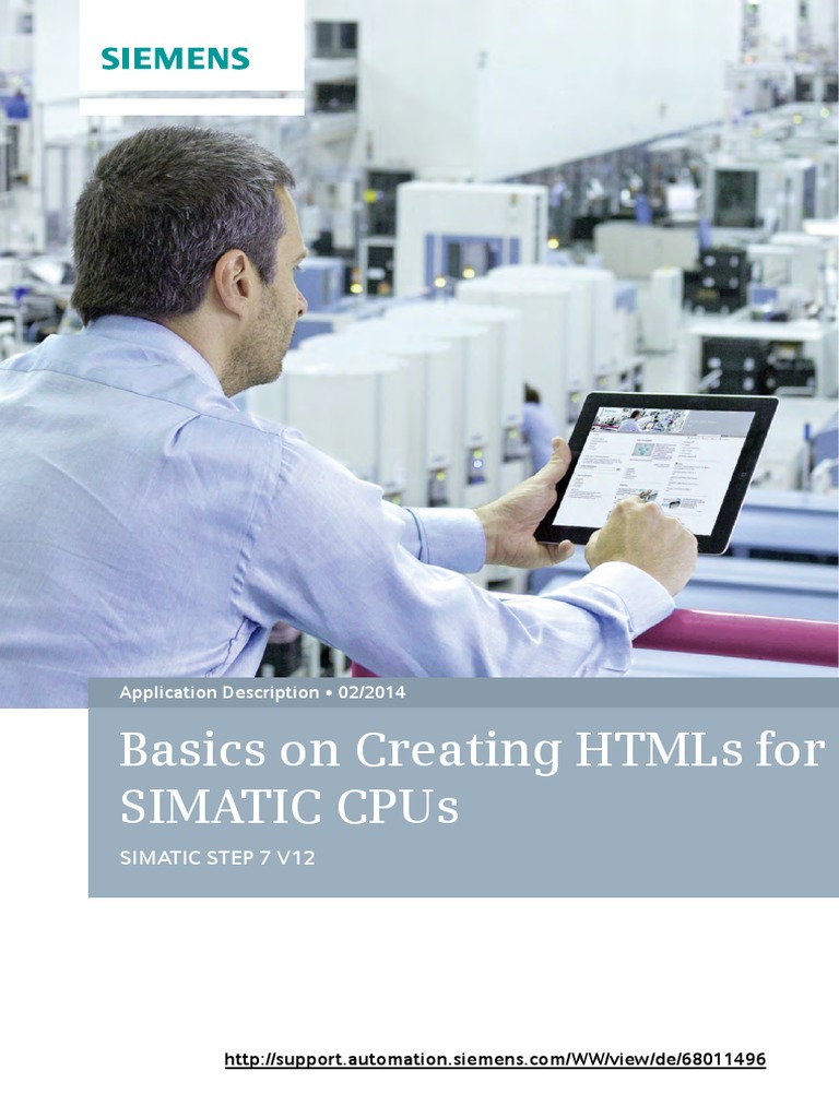 HTML Basics For Simatic Cpus en PDF | PDF | Html | Html Element