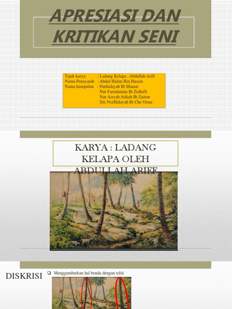 'Ladang Kelapa' - Abdullah Arif | PDF