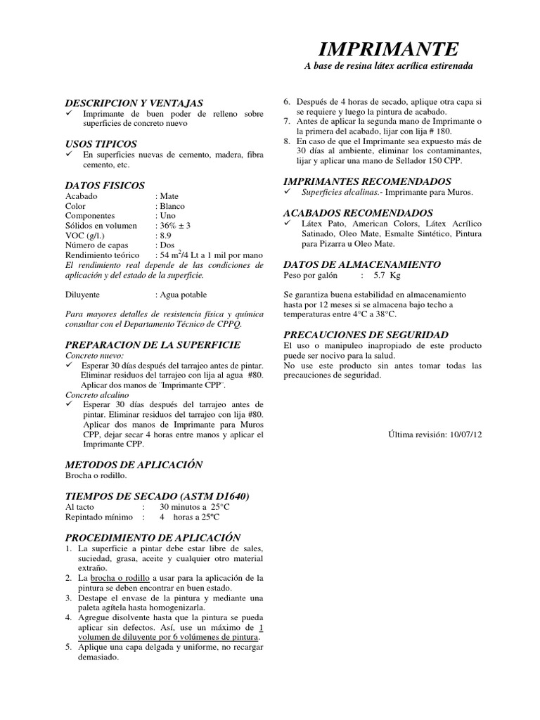 16 Imprimante CPP | PDF | Pintar | Materiales