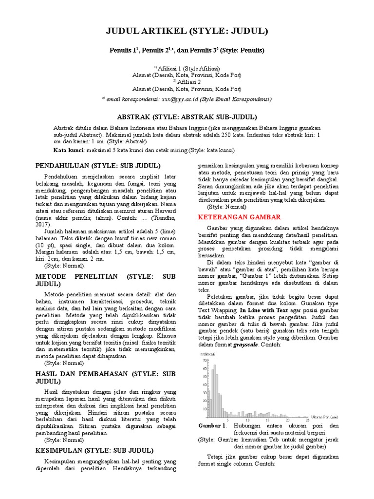 Contoh Format Penulisan | PDF
