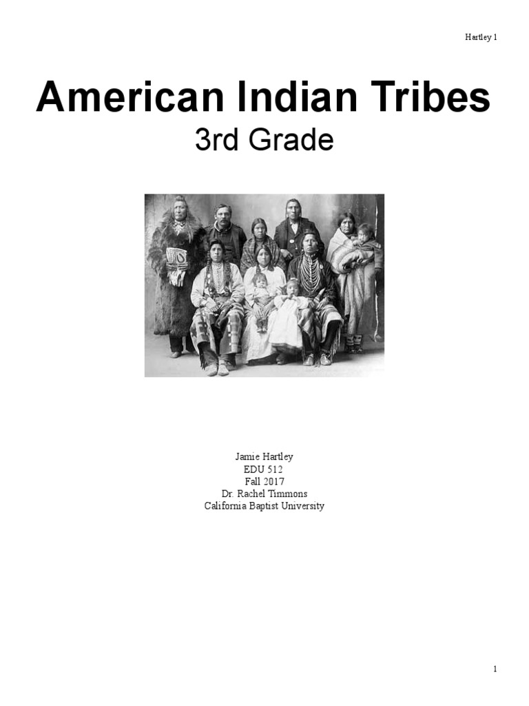3rd Grade Unit on American Indian Tribes | PDF | Individualized ...