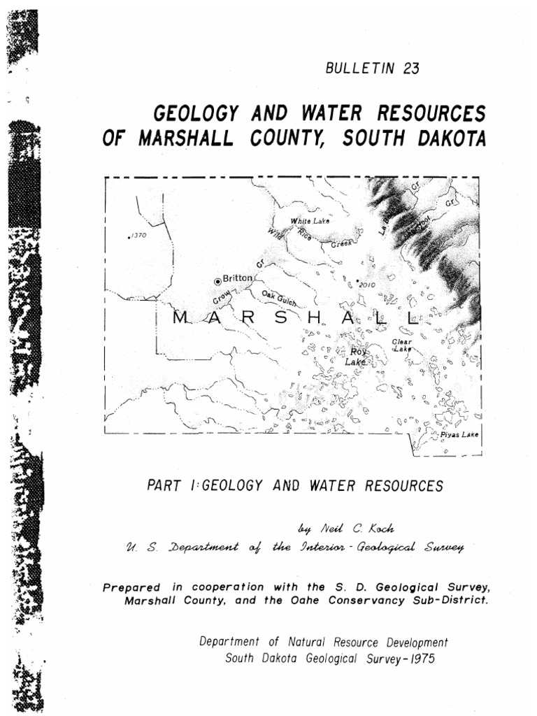 Geology and Water Resources of Marshall County, South Dakota | PDF