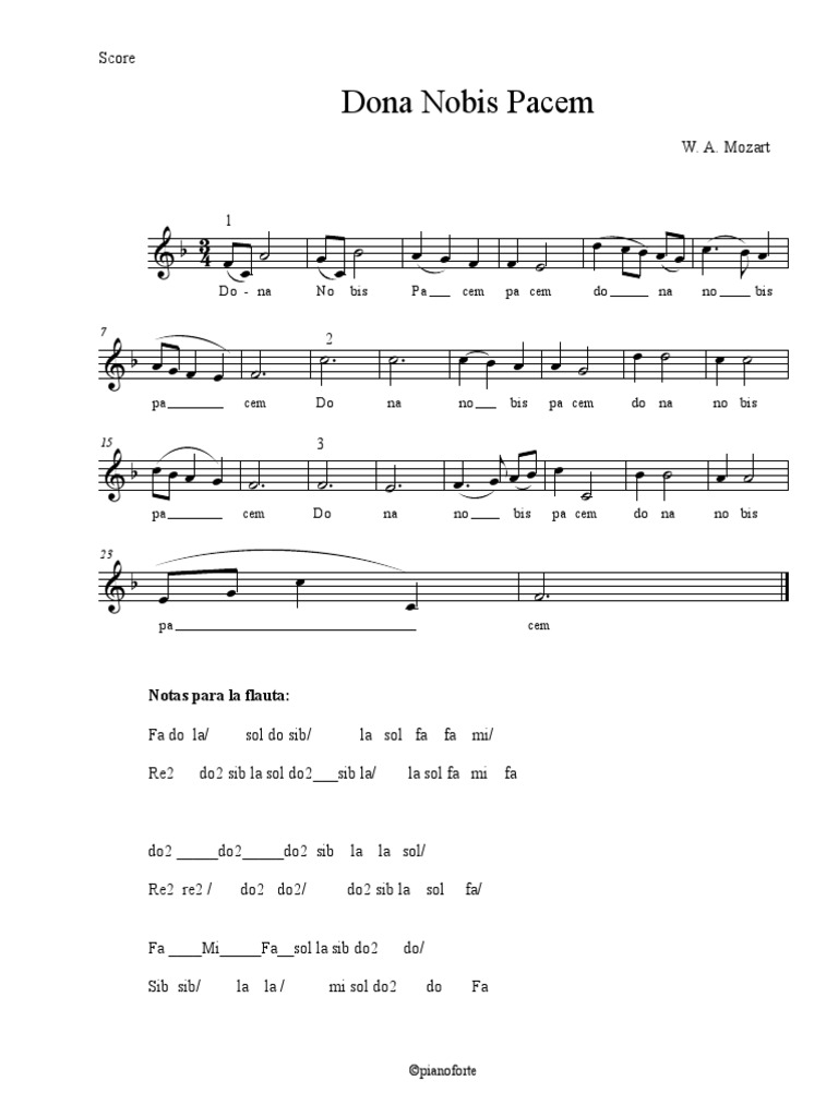 Dona Nobis Pacem | PDF