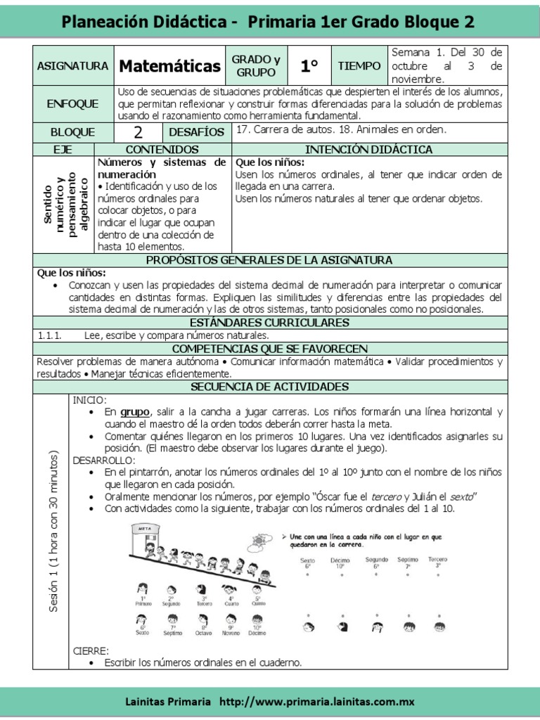 Actividades de Matemáticas 1er Grado | PDF | Sustracción | Educación ...