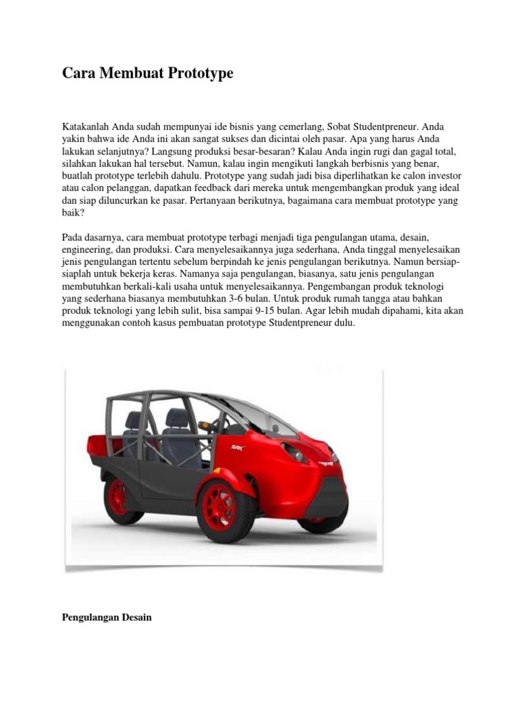 Cara Membuat Prototype | PDF