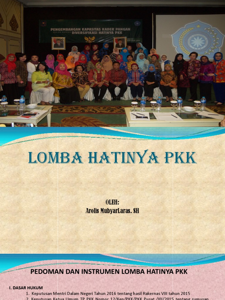 Pedoman Lomba Hatinya PKK 2023 | PDF