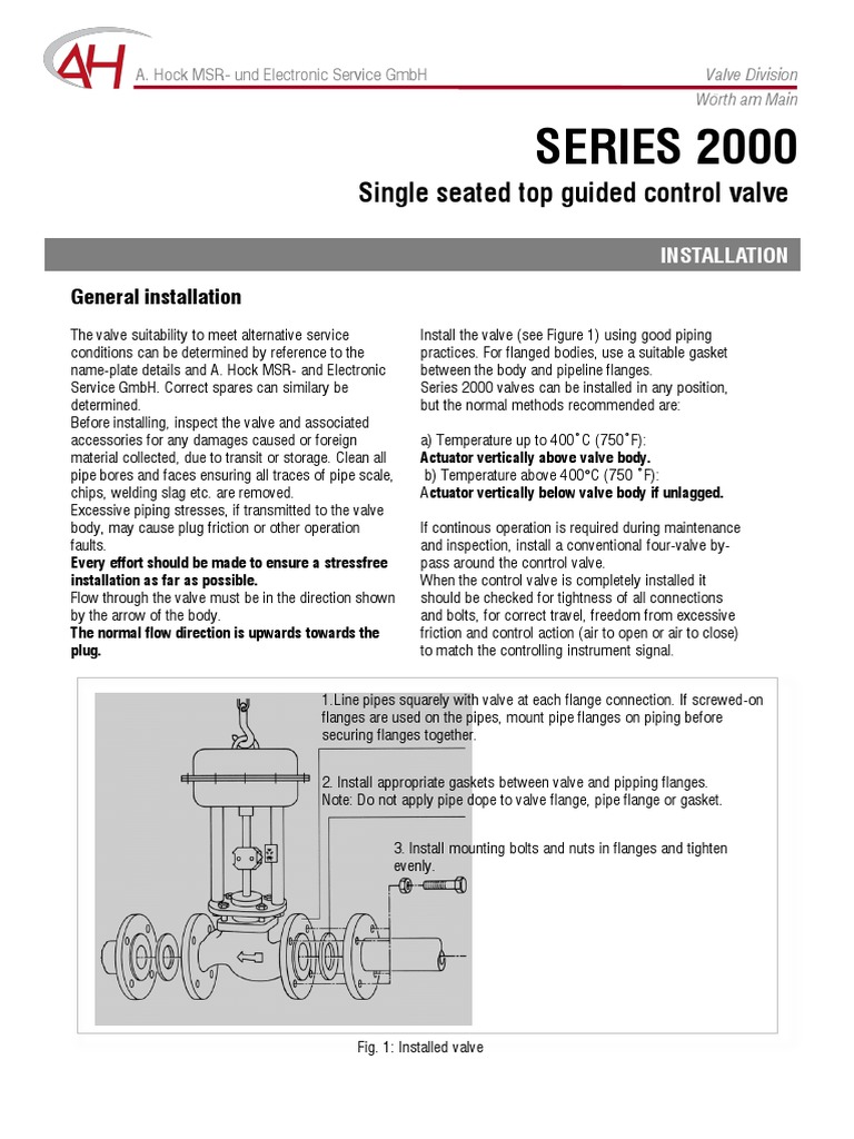 Valve Installation Guide Pdf Valve Pipe Fluid Conveyance