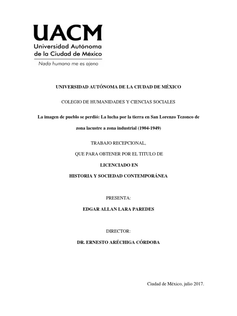 Universidad Autónoma de La Ciudad de México | PDF | Ciudad de México | México