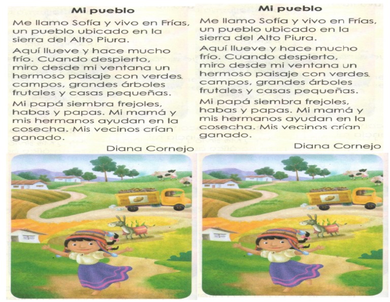 Ficha Mi Pueblo 1 | PDF