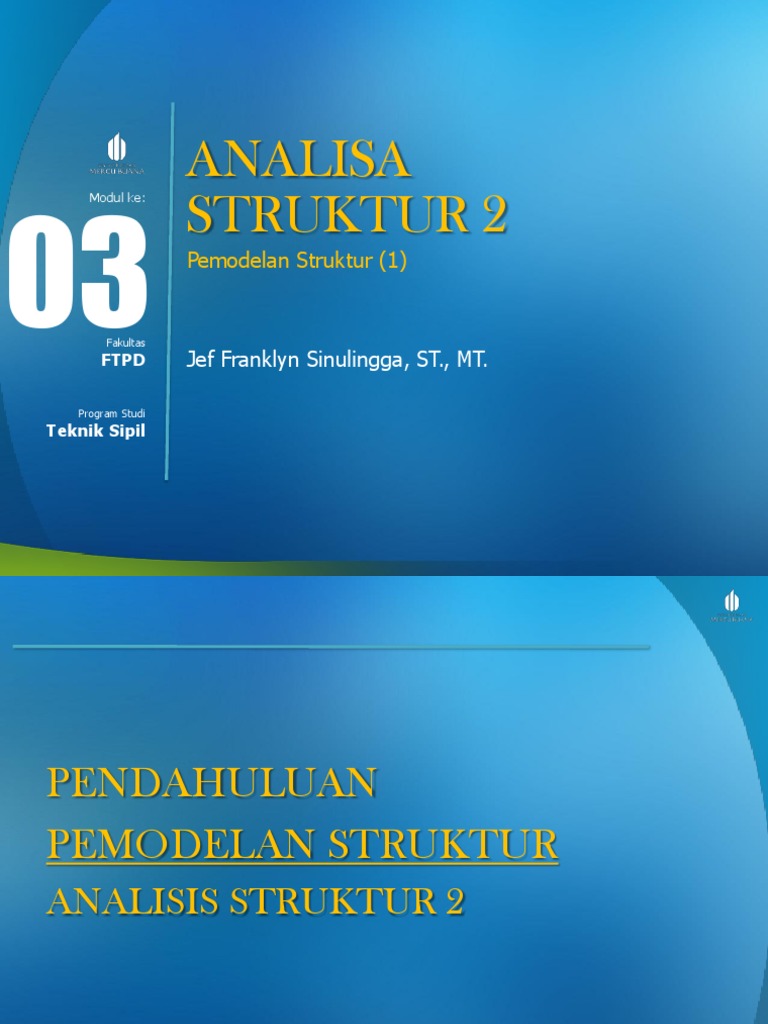 Modul Analisa Struktur 2 (TM3) | PDF
