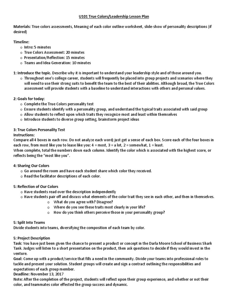 Facilitator Guide U101 | PDF | Leadership | Lesson Plan