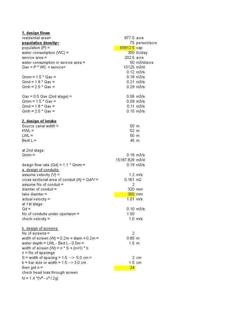 Design of WTP | PDF | Filtration | Chemical Engineering