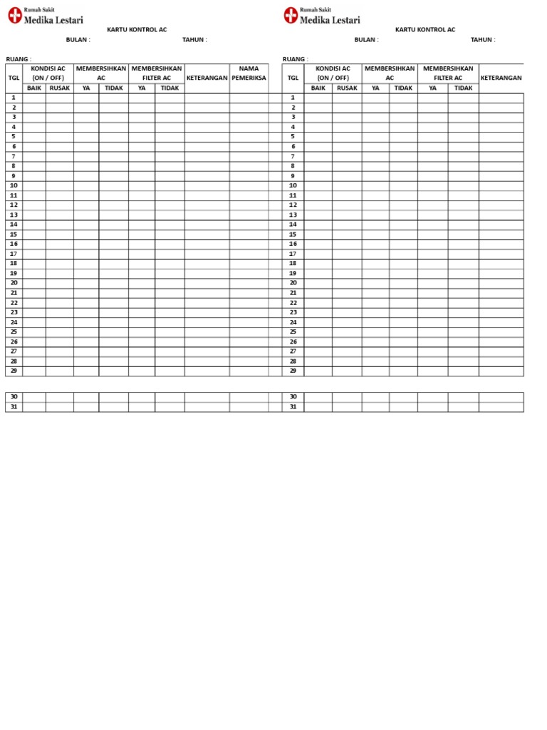 Ceklist Ac New | PDF