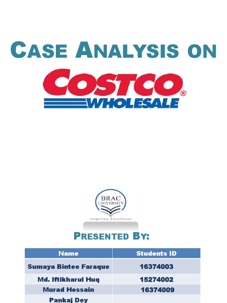 Group# 3 - Final Rev | Download Free PDF | Costco | Supply Chain