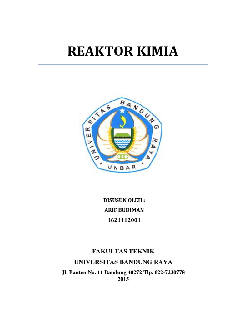 Reaktor Kimia | PDF