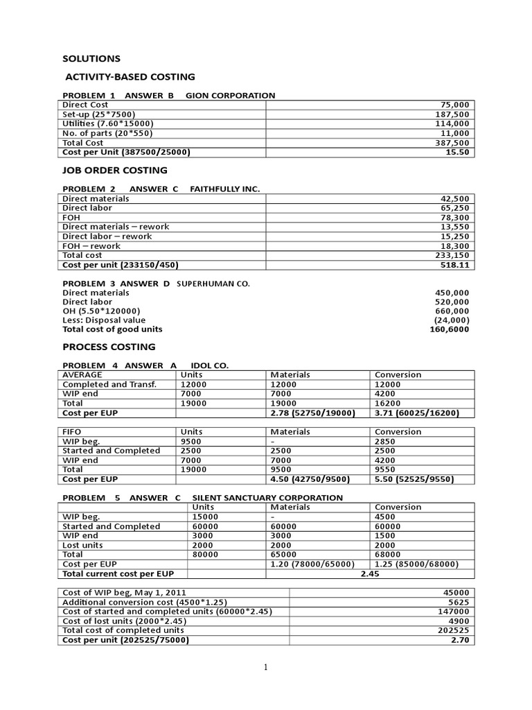 Practical Accounting Problems 2 Solutions | Download Free PDF ...