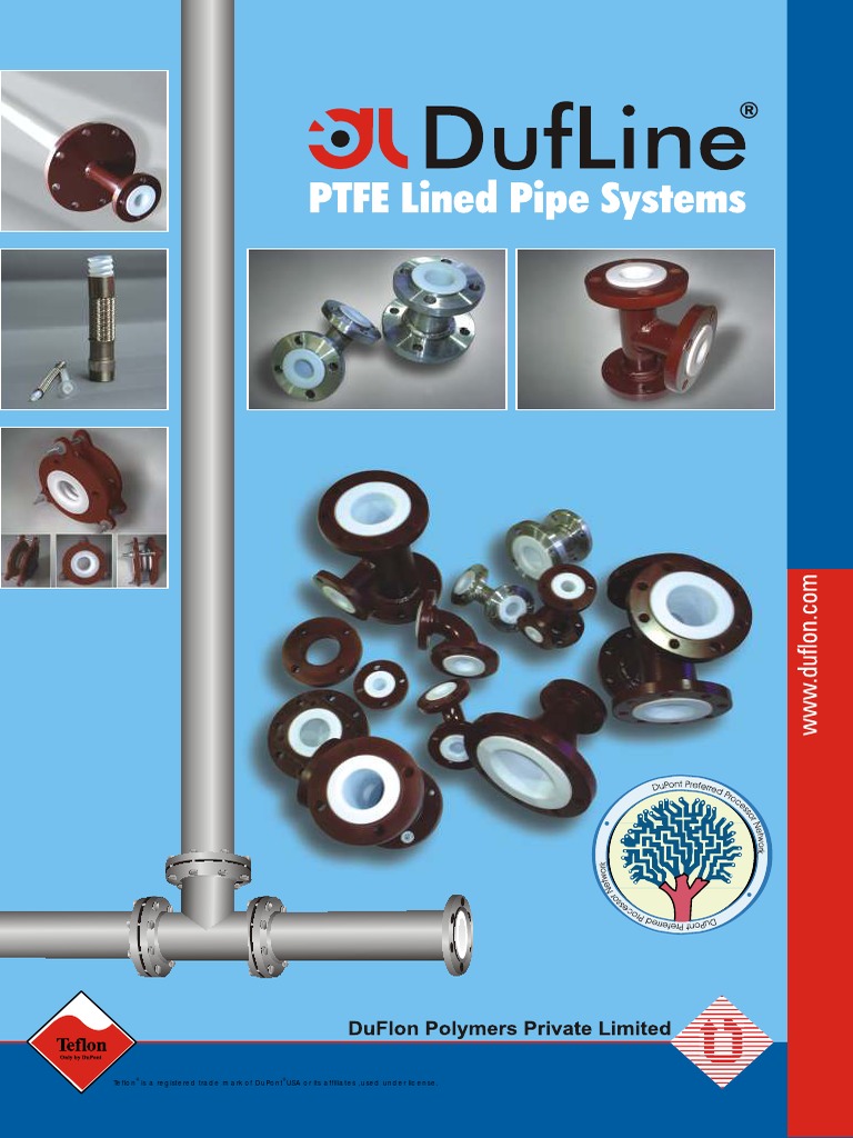 Lined Pipes and Fittings | PDF | Pipe (Fluid Conveyance) | Chemical ...
