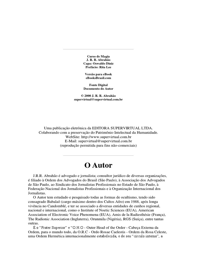 Curso De Magia W Pdf Thelema Satanismo