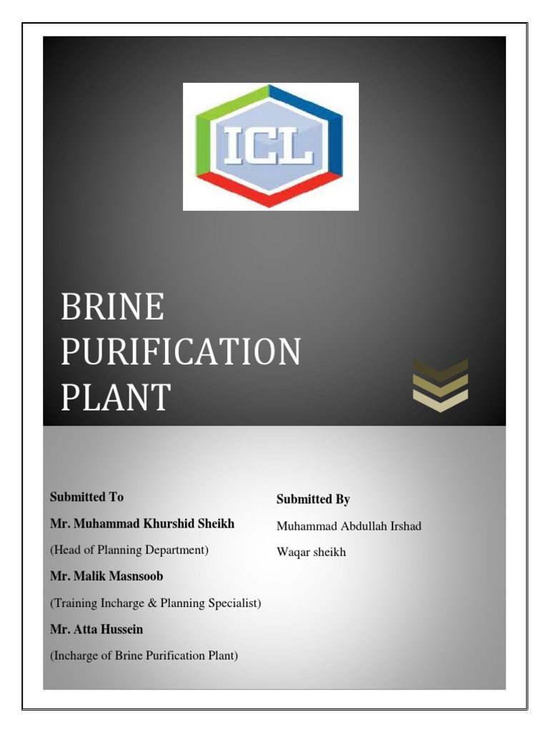 Brine Plant | PDF | Sodium Hydroxide | Ion Exchange