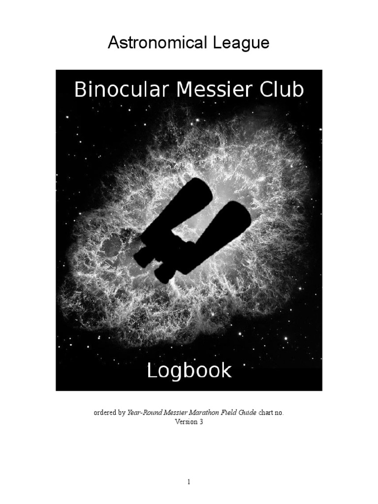 Astronomical League: Ordered by Year-Round Messier Marathon Field Guide ...