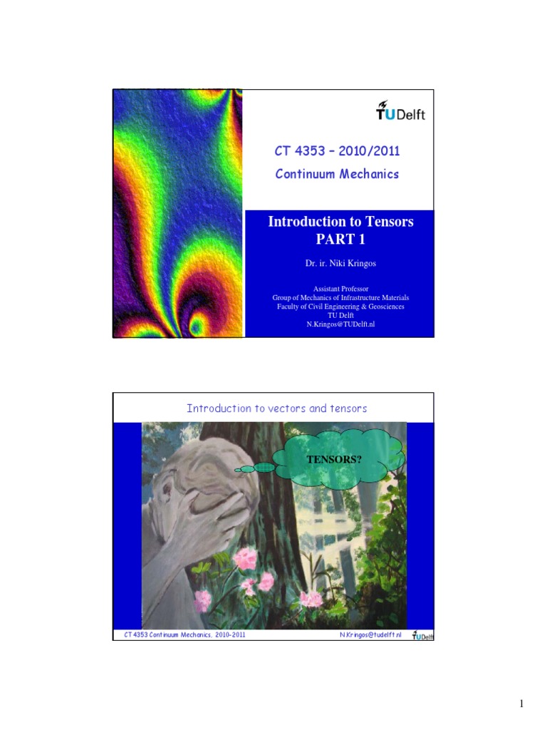 Continuum Mechanics | PDF | Tensor | Euclidean Vector