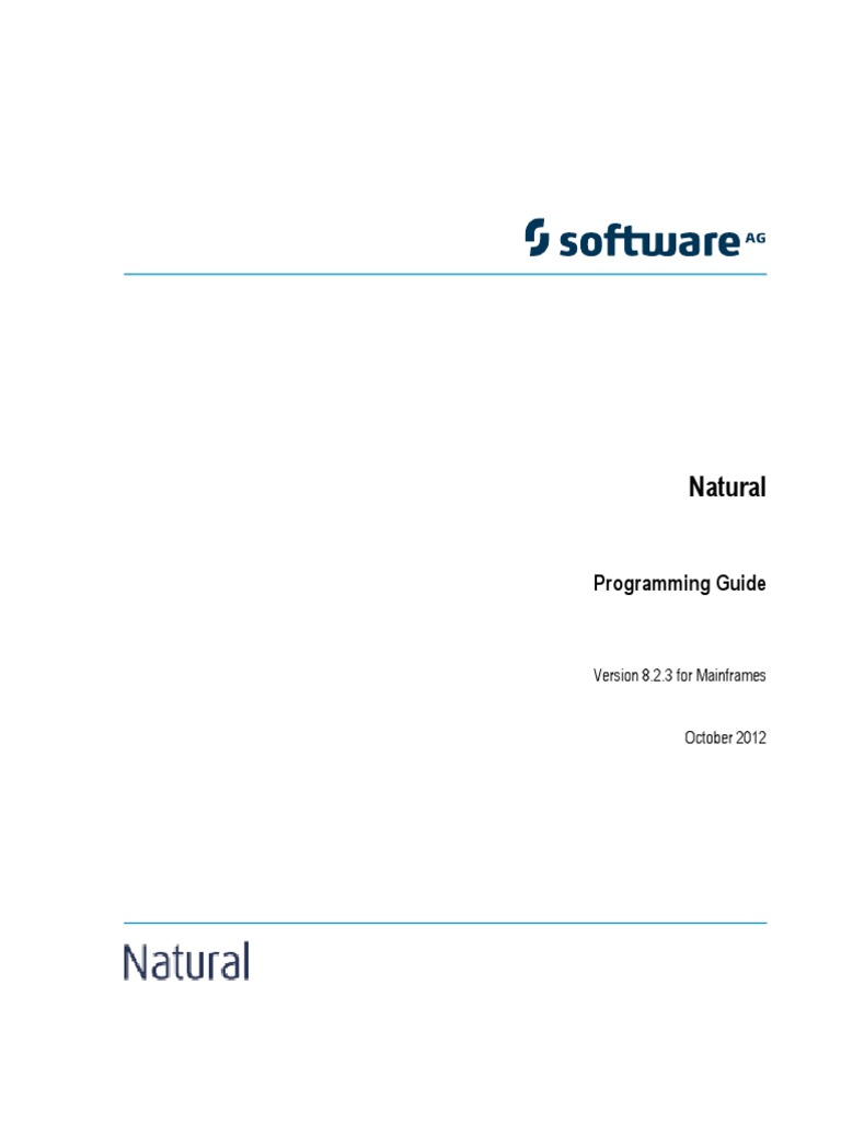 Programming Guide Natural and Adabas | PDF | Control Flow | Subroutine