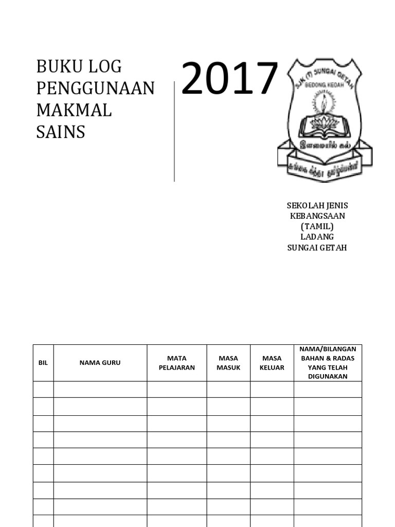 Buku Log Penggunaan Makmal Sains | PDF