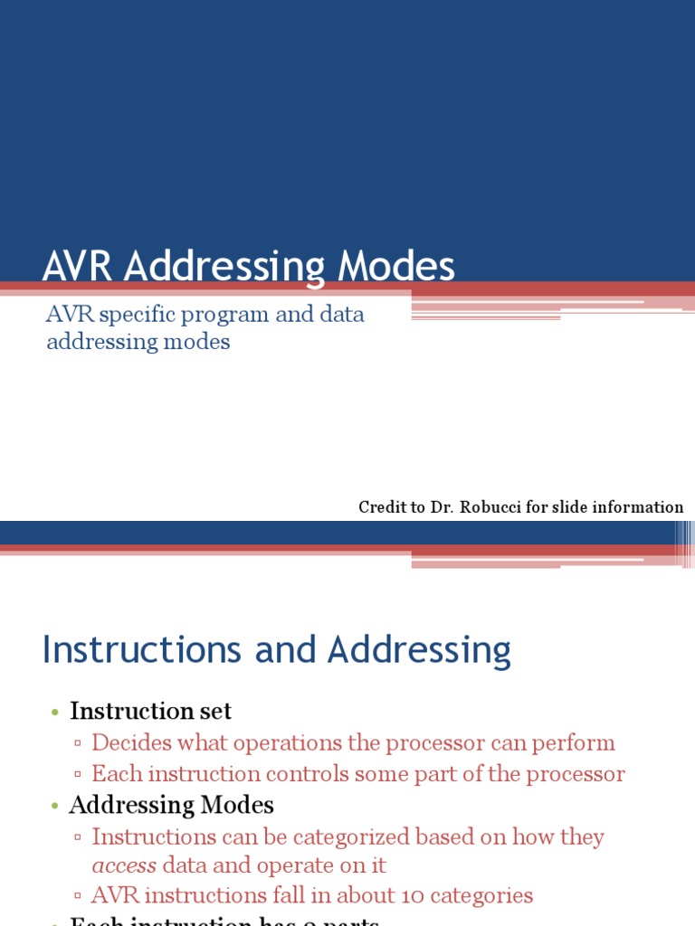 Avr Addressing Modes | PDF | Office Equipment | Central Processing Unit