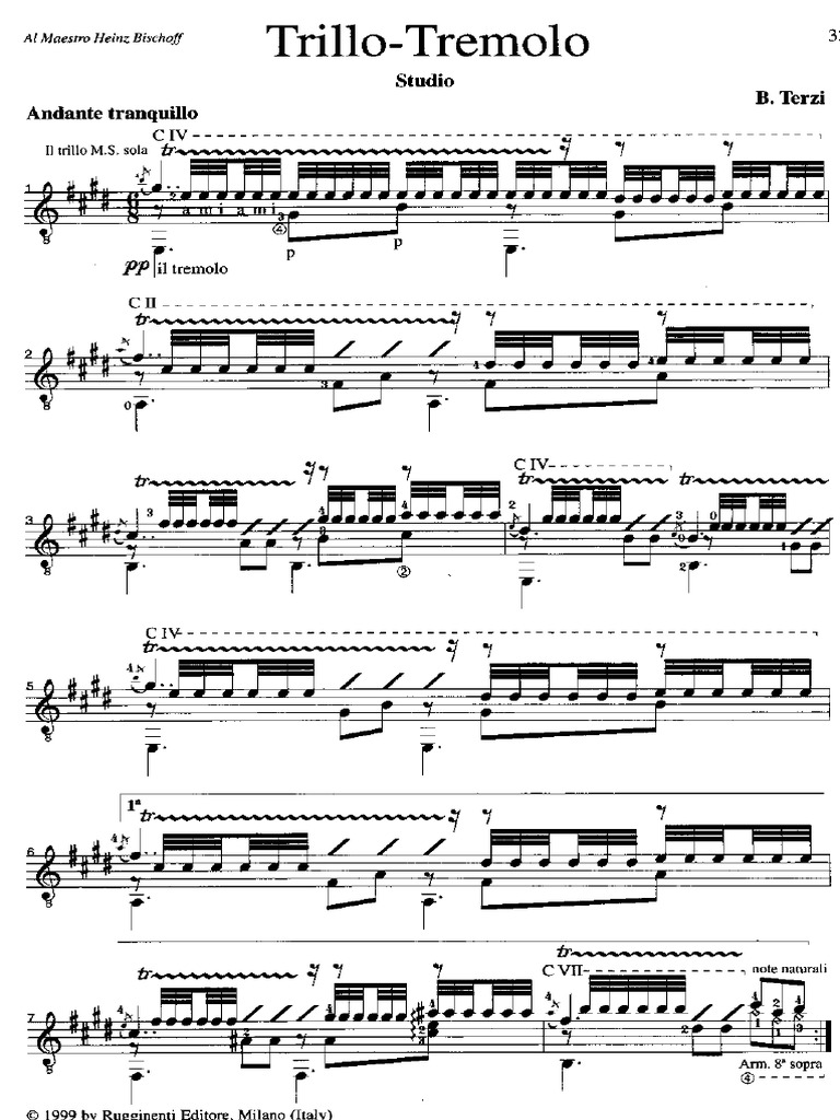 Trillo Tremolo (Terzi) | PDF