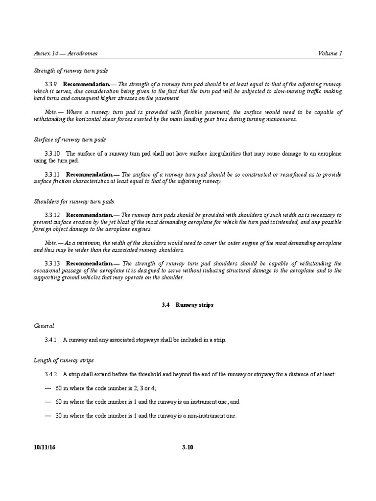 Requirements and Recommendations for Runway Turn Pads and Runway Strips ...