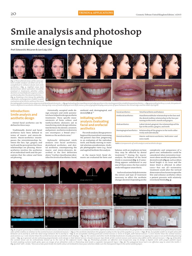 Smile Analysis PDF | PDF | Adobe Photoshop | Dentistry