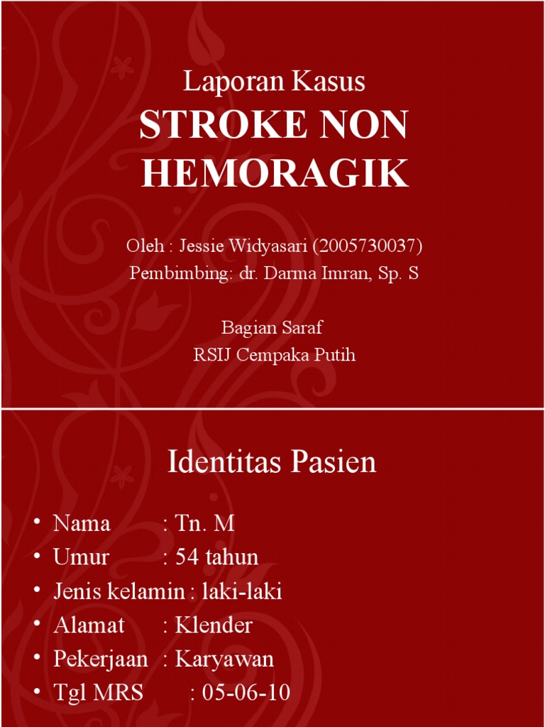 Laporan Kasus Stroke | PDF