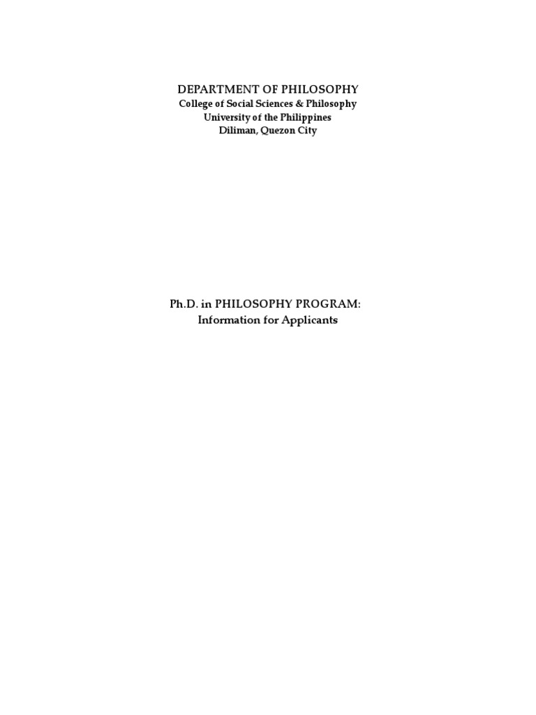PHD Program Brochure 4 Printing | PDF | Thesis | Postgraduate Education