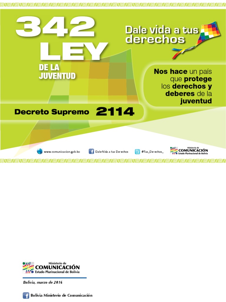 Ley 342 de La Juventud | Juventud | La dependencia de sustancias | Prueba gratuita de 30 días ...