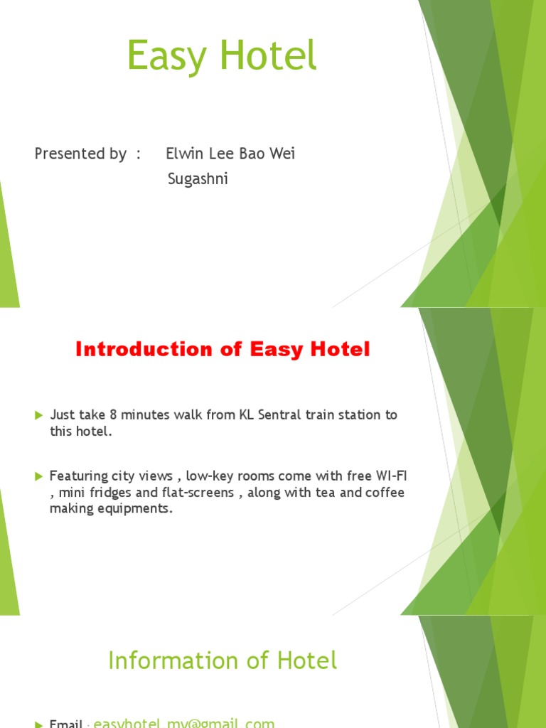Easy Hotel Presentation | PDF