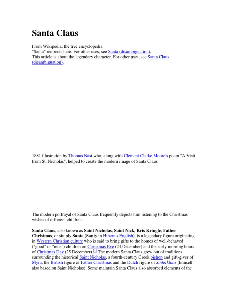 Santa Claus | PDF | Santa Claus | Santa Claus's Reindeer