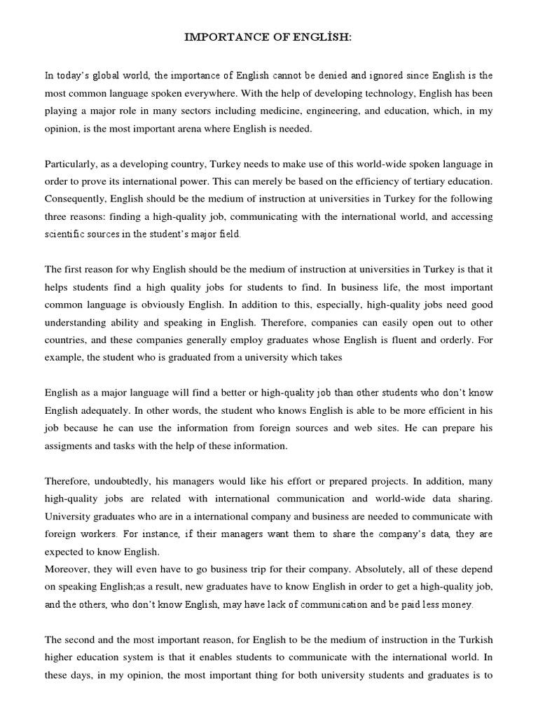 Speech Importance of Engli̇sh | English Language | Newspapers