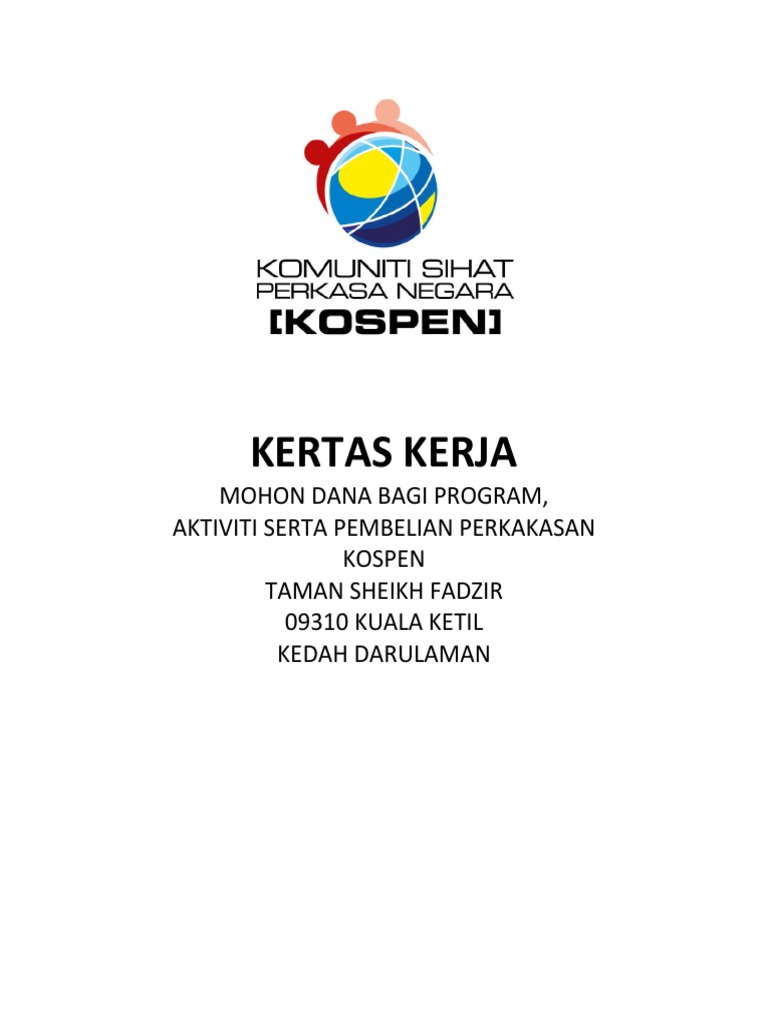 KERTAS KERJA Kospen | PDF