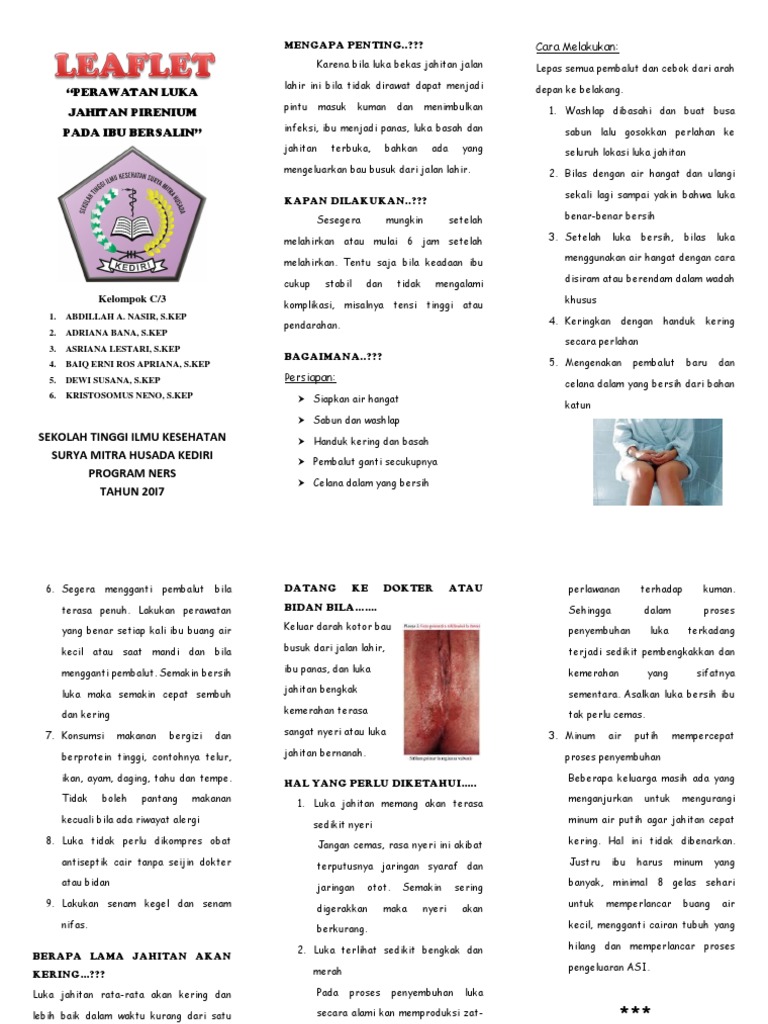 Leaflet Perawatan Luka-Perineum | PDF