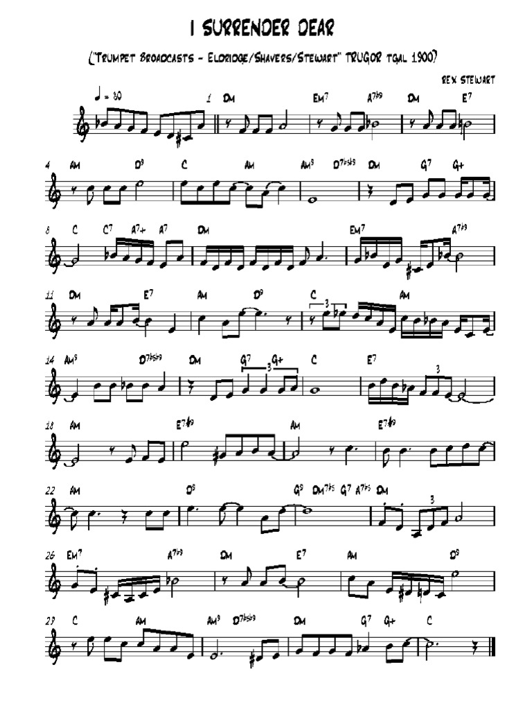 I Surrender Dear | PDF