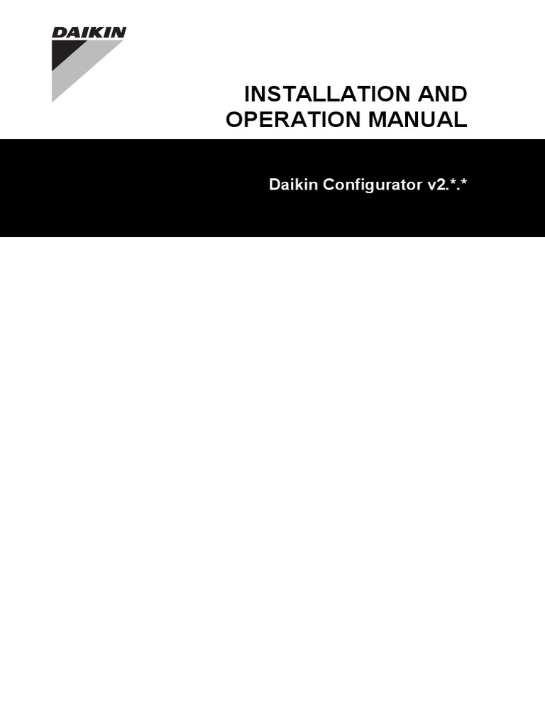 Daikin Manual Operacao Manutencao | PDF | Menu (Computing) | Usb