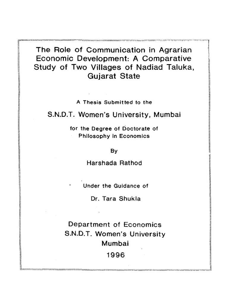 Communication in Nadiad Taluka Agriculture | PDF