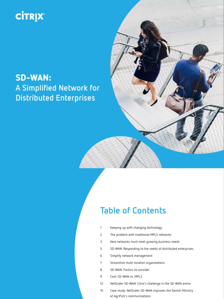 SDWan A Simplified Network For Distributed Enterprises Ebook | PDF | Cloud Computing | Computer ...