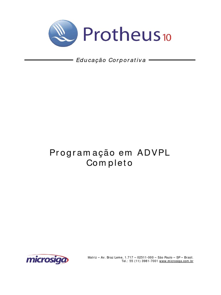ADVPL Completo PDF | PDF