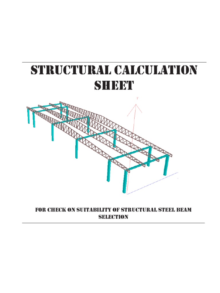 Structural Calculation | PDF | Bending | Buckling