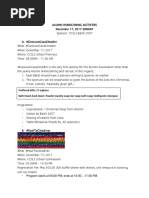 Sample Alumni Homecoming Program | PDF